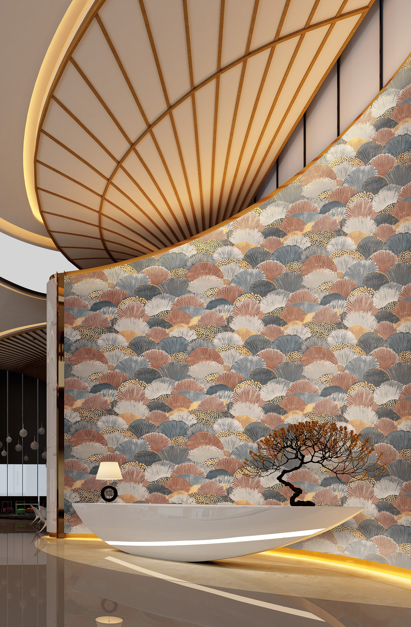 Solara Silver Spoon | Versa Wallcovering | Versa Designed Surfaces
